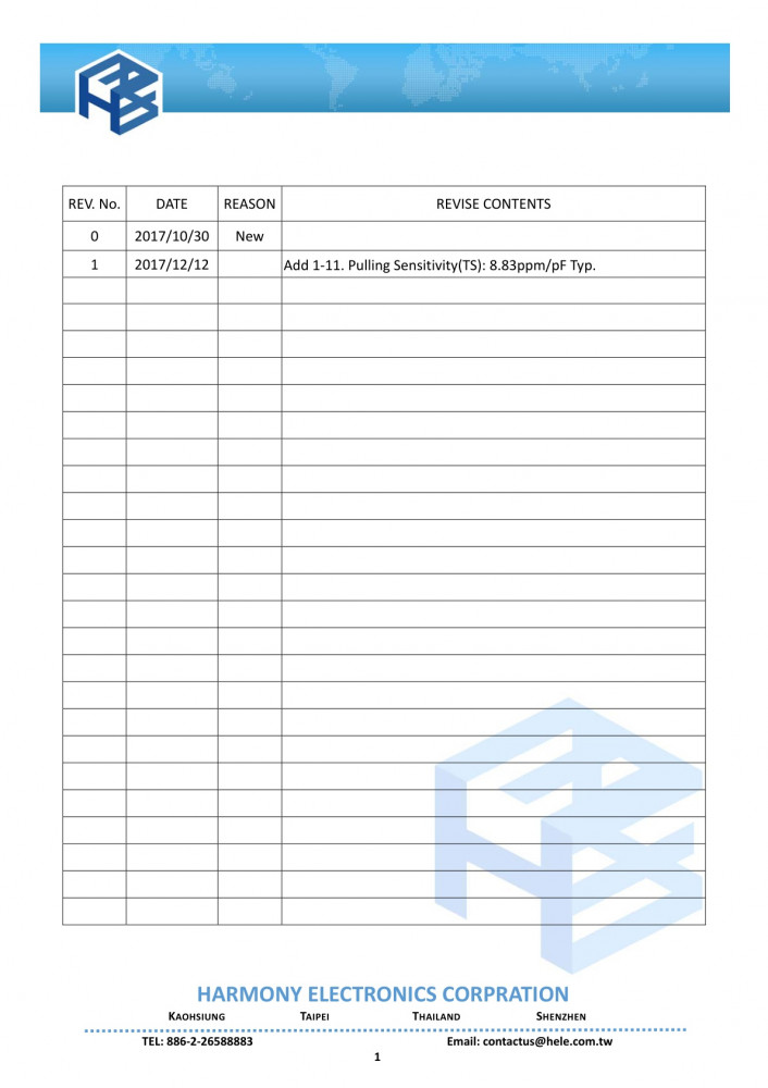 HELE X3S040000BC1H-HZ datasheet page 2