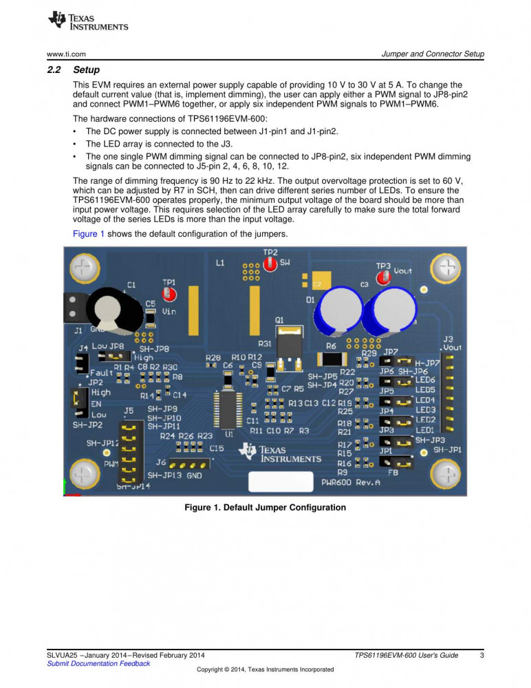 TPS61196EVM-600 document page 3