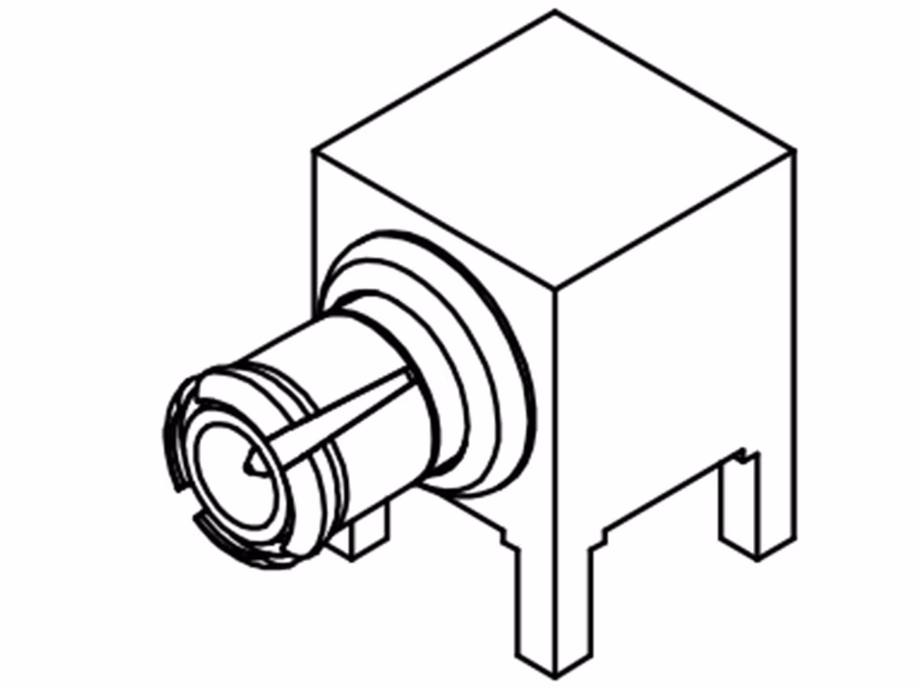 SMP Jack-to-SMP Jack Adapter, Straight, 8.20mm Length, Tray, 50 Ohms