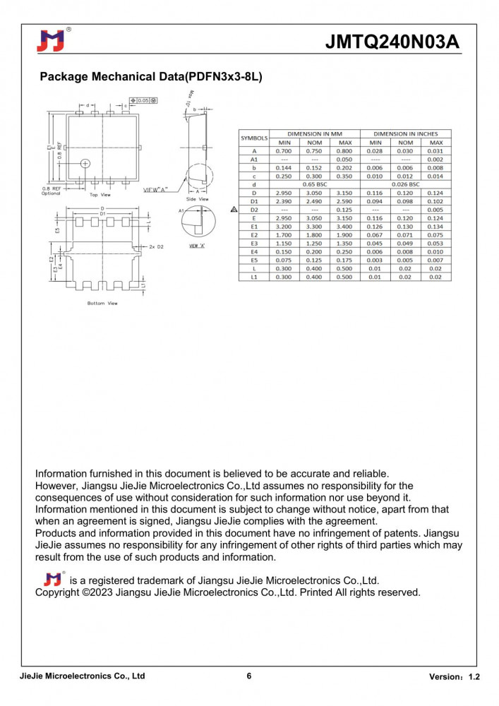 Supplied technical document page 6