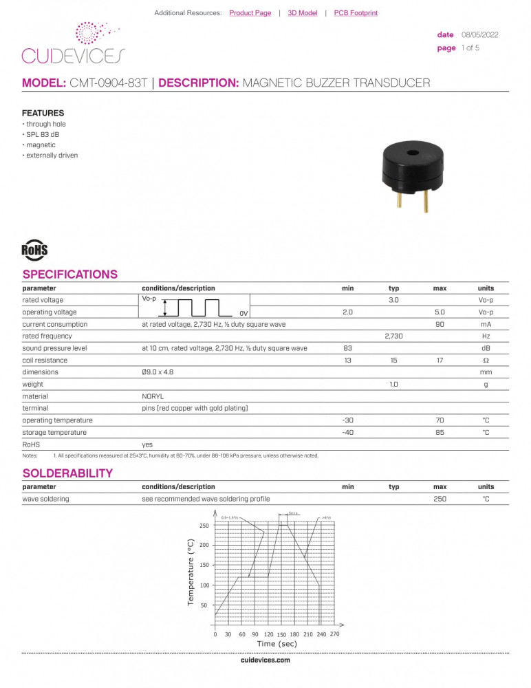CMT-0904-83T technical document page 1