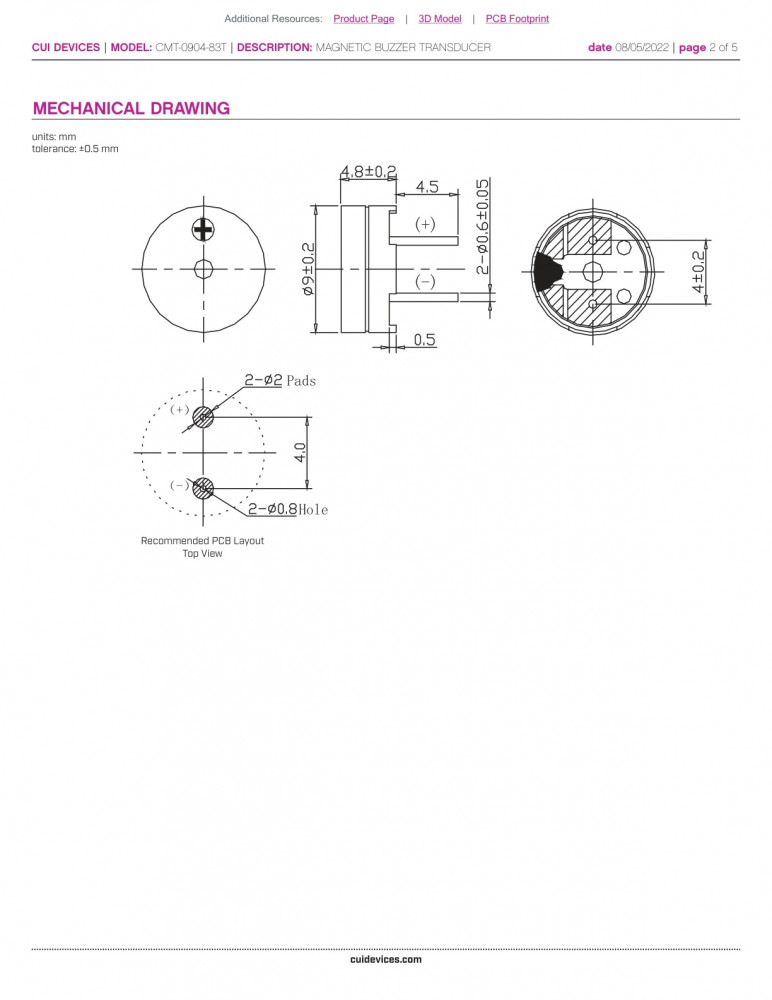 CMT-0904-83T technical document page 2