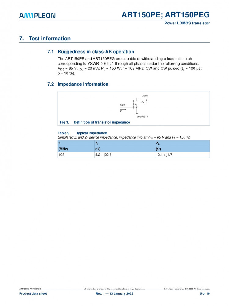 ART150PEG datasheet page 5