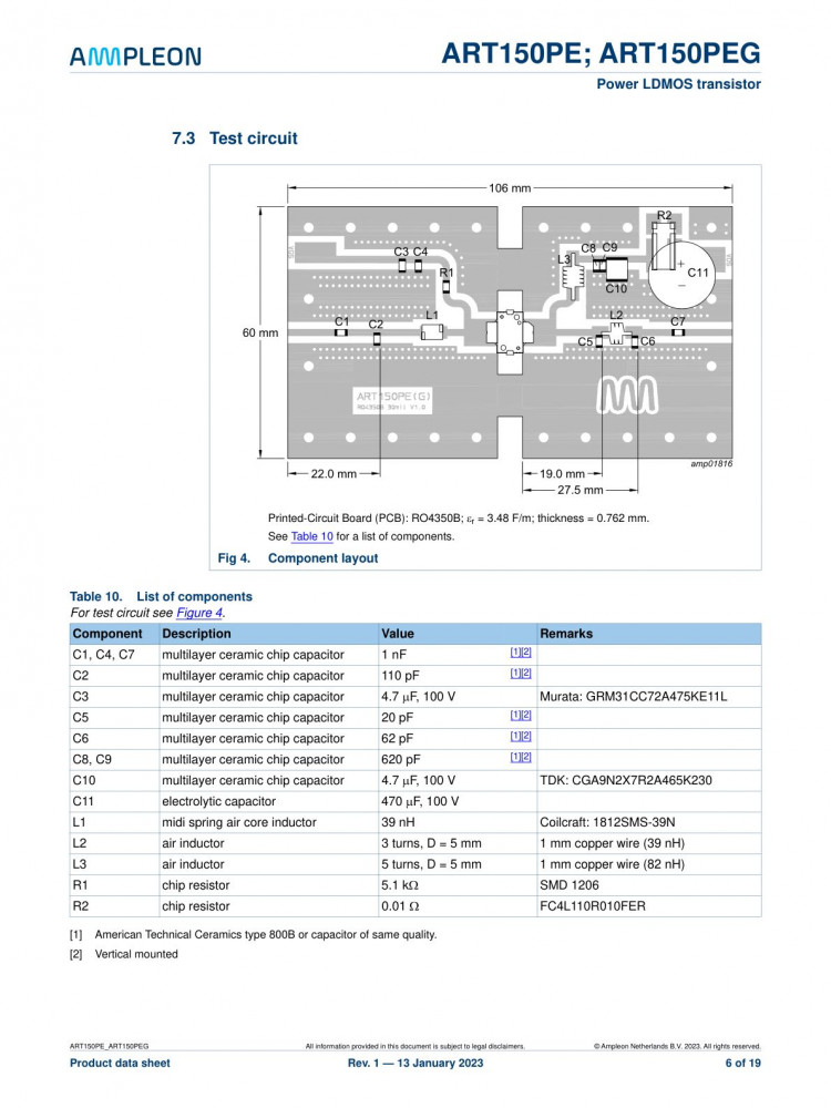 ART150PEG datasheet page 6