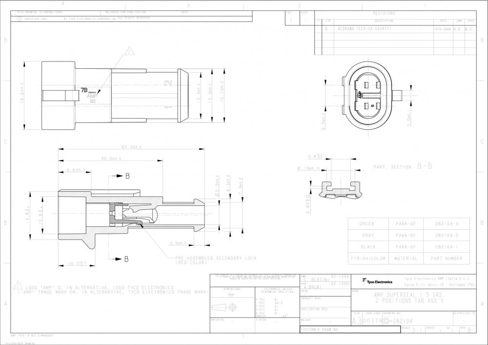 TE Connectivity 282104-1 technical drawing preview