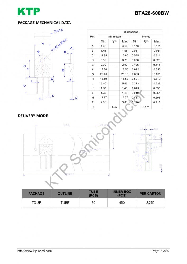 BTA26-600BW datasheet page 5