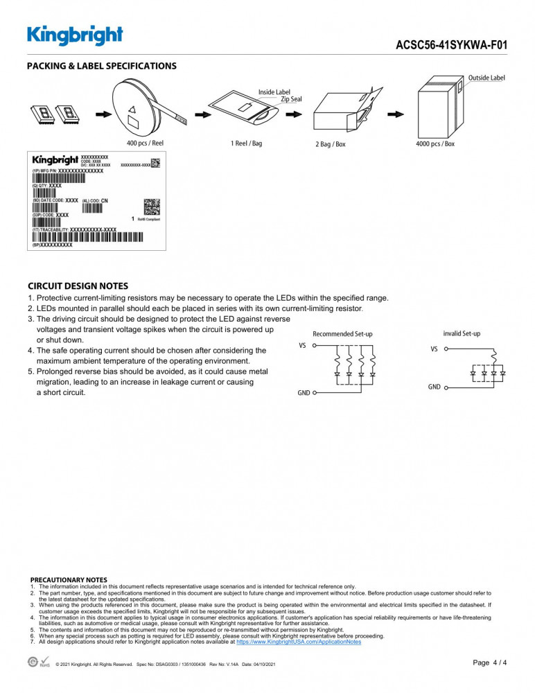 ACSC56-41SYKWA-F01 datasheet page 4