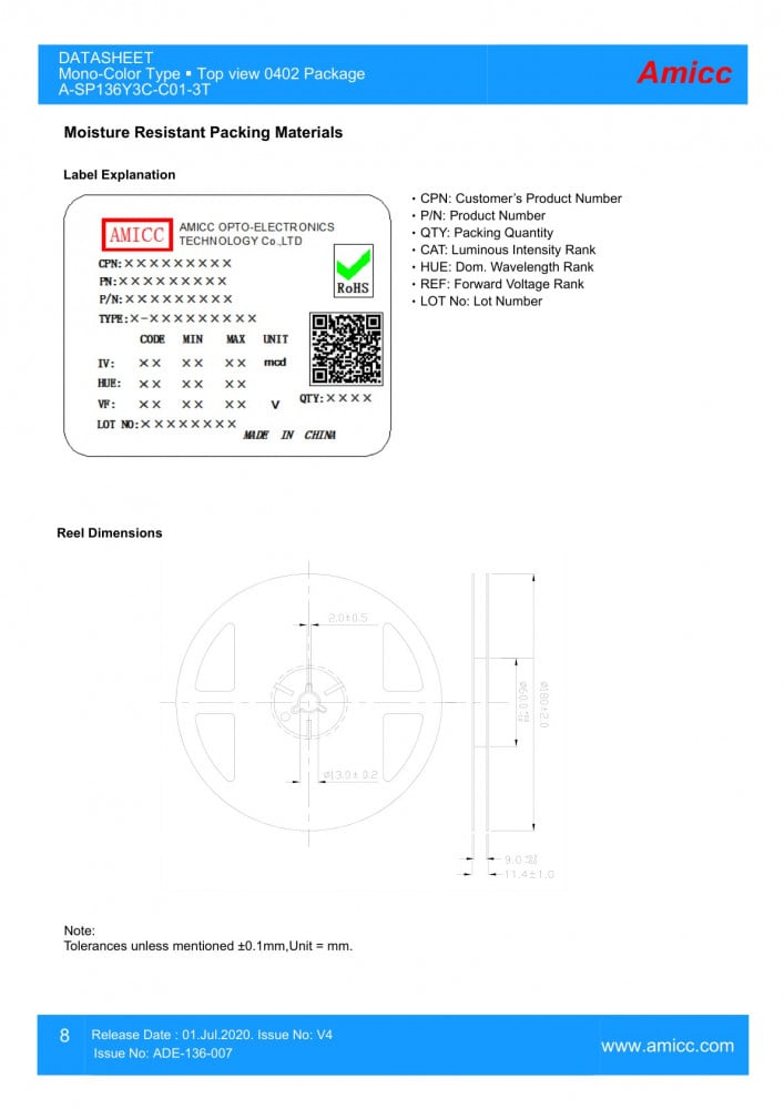 A-SP136Y3C-C01-3T approval sheet page 8