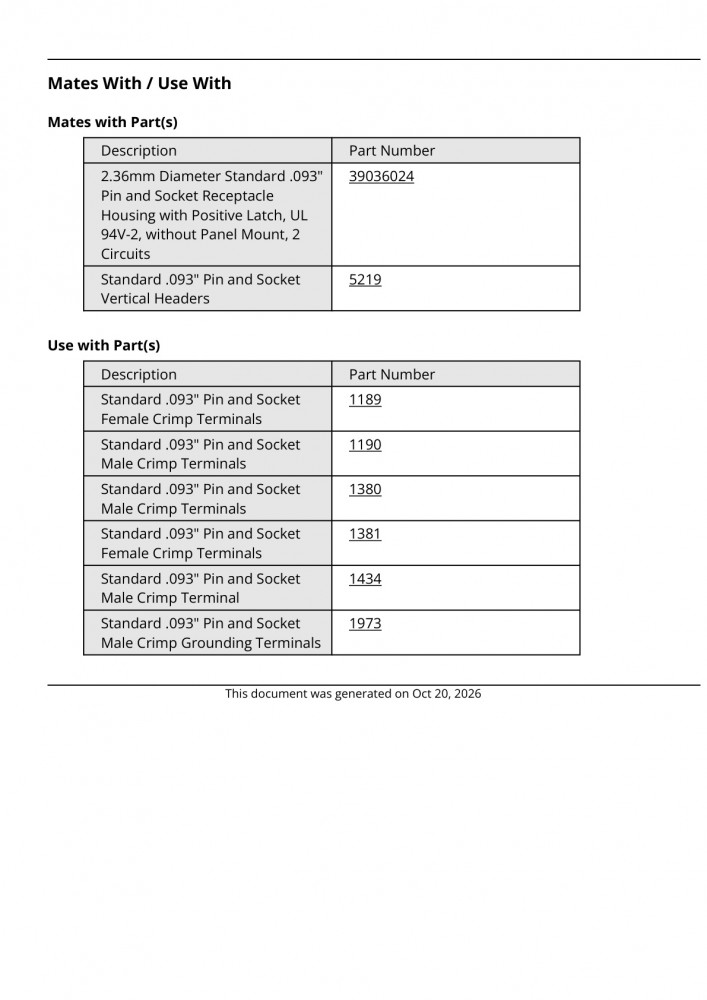 39036020 product document image, page 3