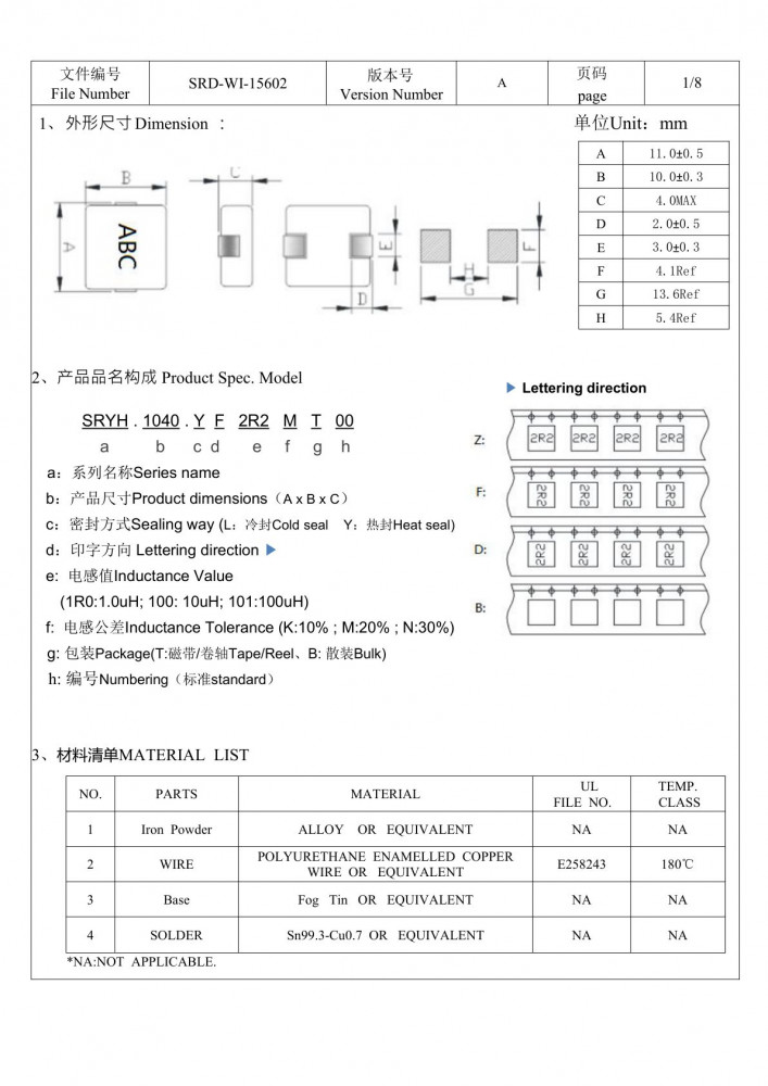 SOREDE specification page 3