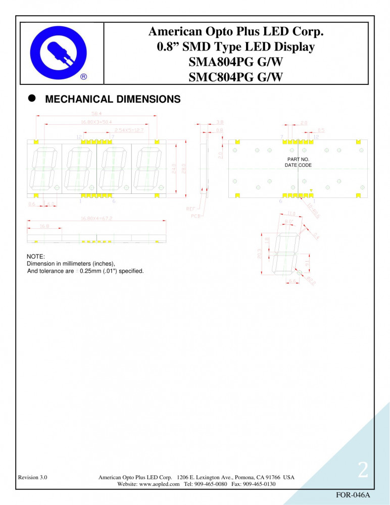 SMC804PG technical document, page 2