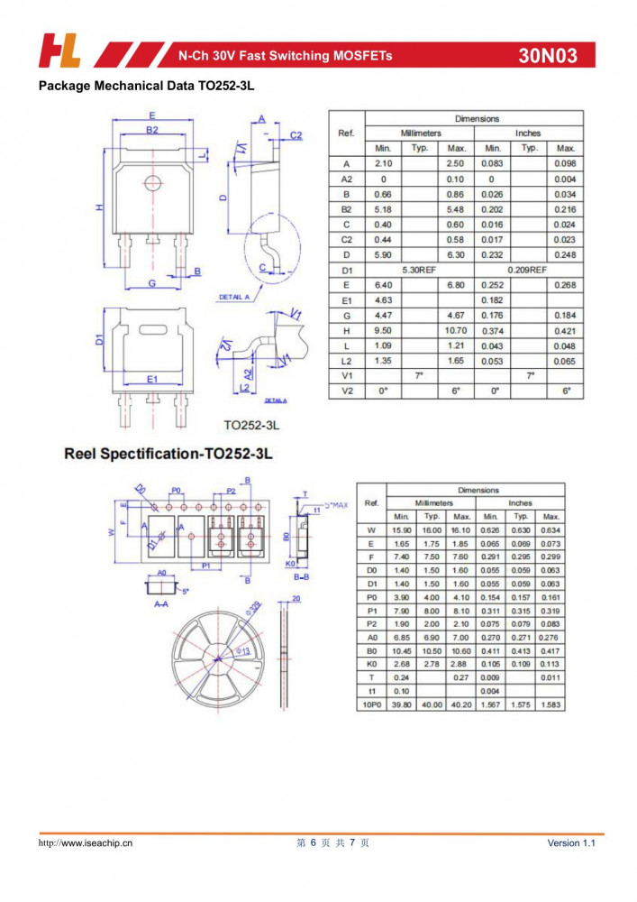 30N03 datasheet page 6