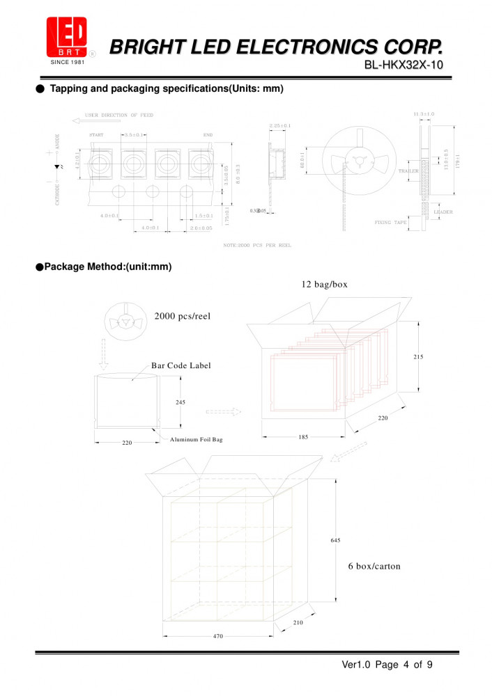 BL-HKX32X-10 datasheet page 3