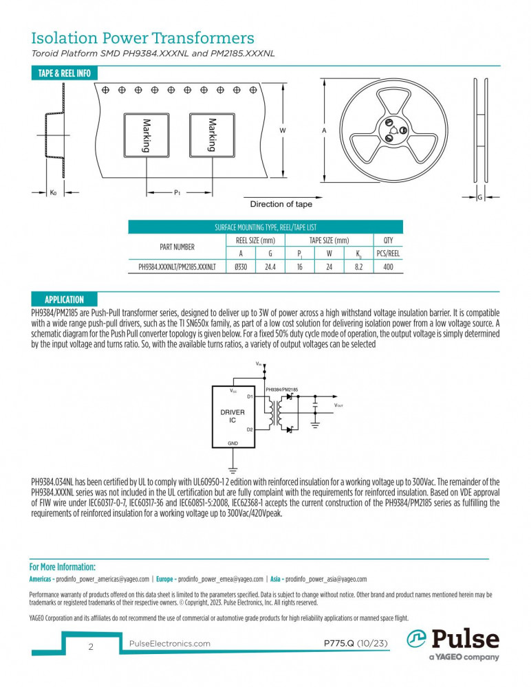 PM2185.035NL technical document page 2