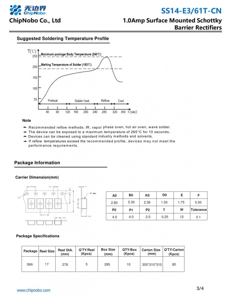 SS14-E3/61T-CN datasheet page 3
