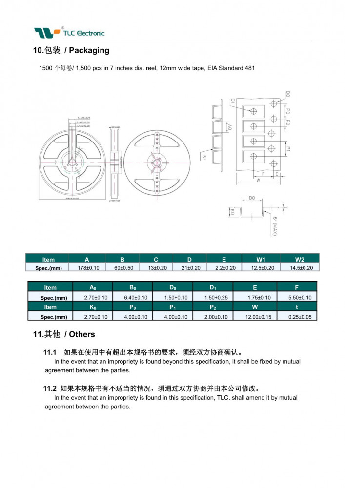 TAB Series specification page 7
