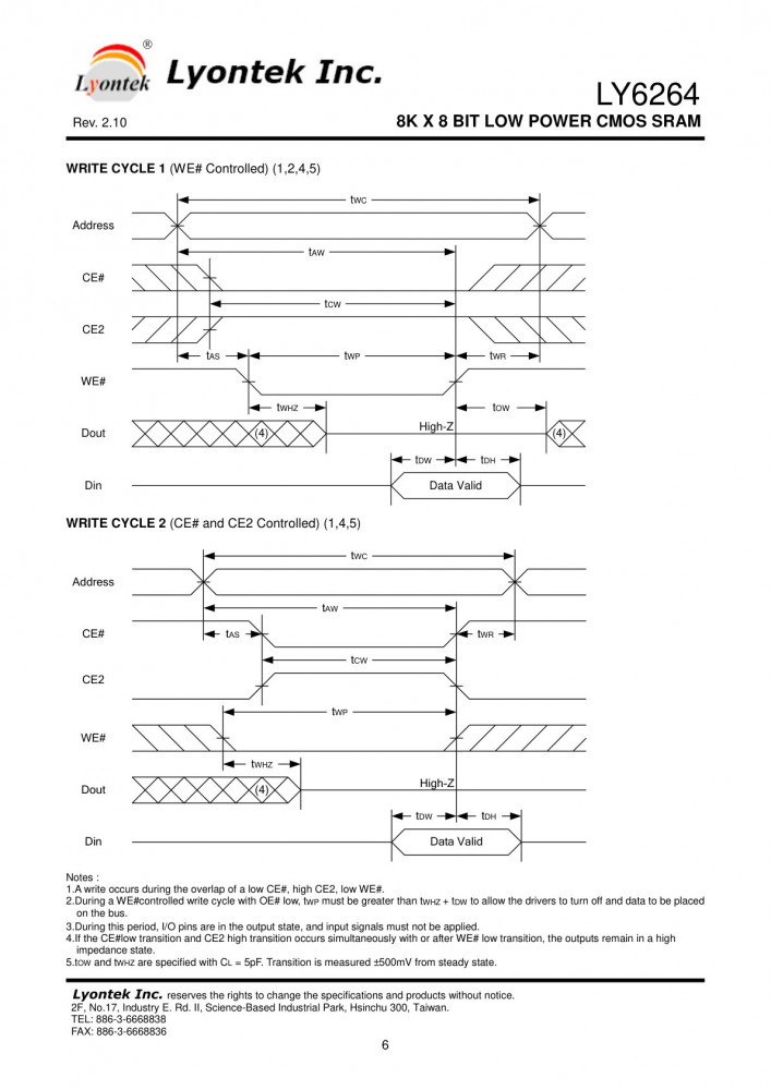 LY6264 datasheet page 7