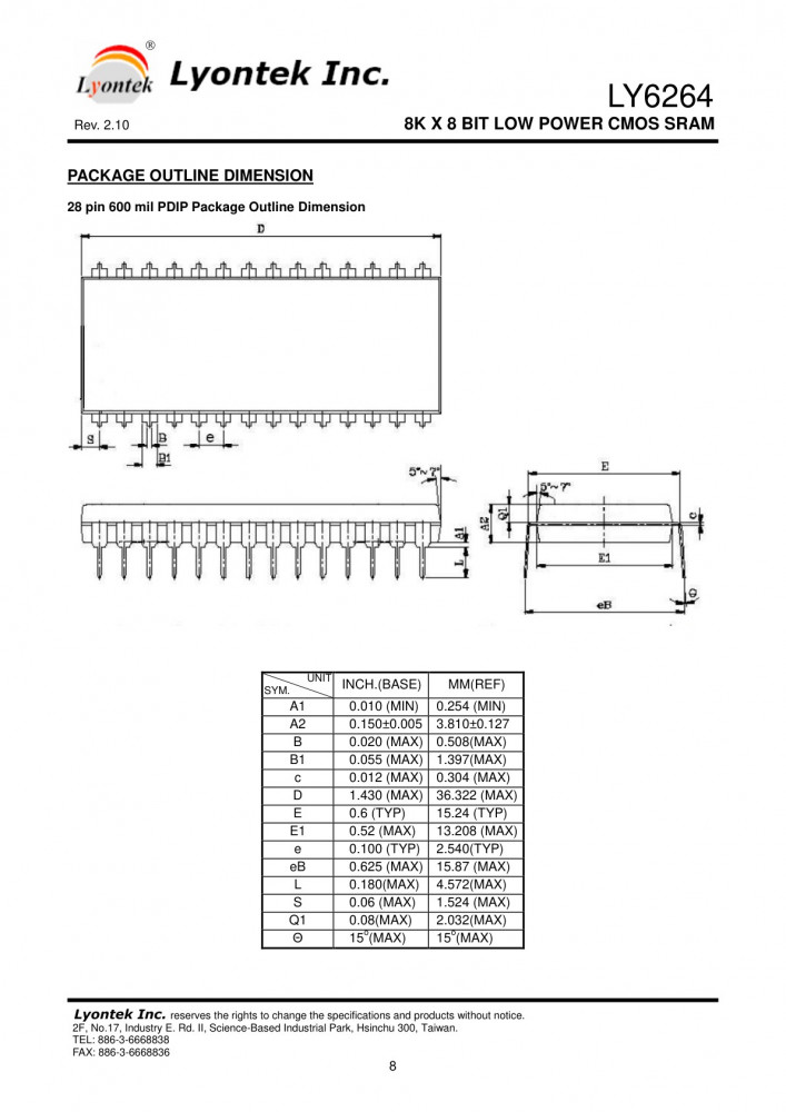 LY6264 datasheet page 9
