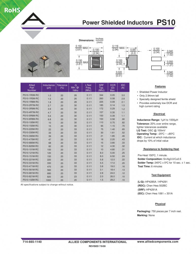 PS10 series product documentation image