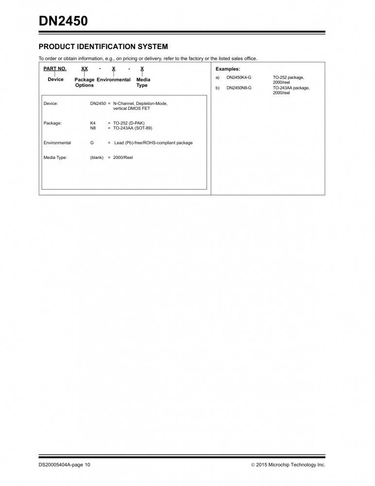 DN2450 datasheet page 10