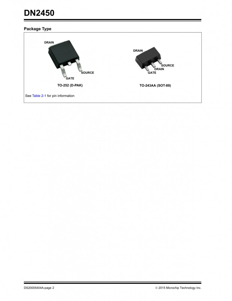 DN2450 datasheet page 2