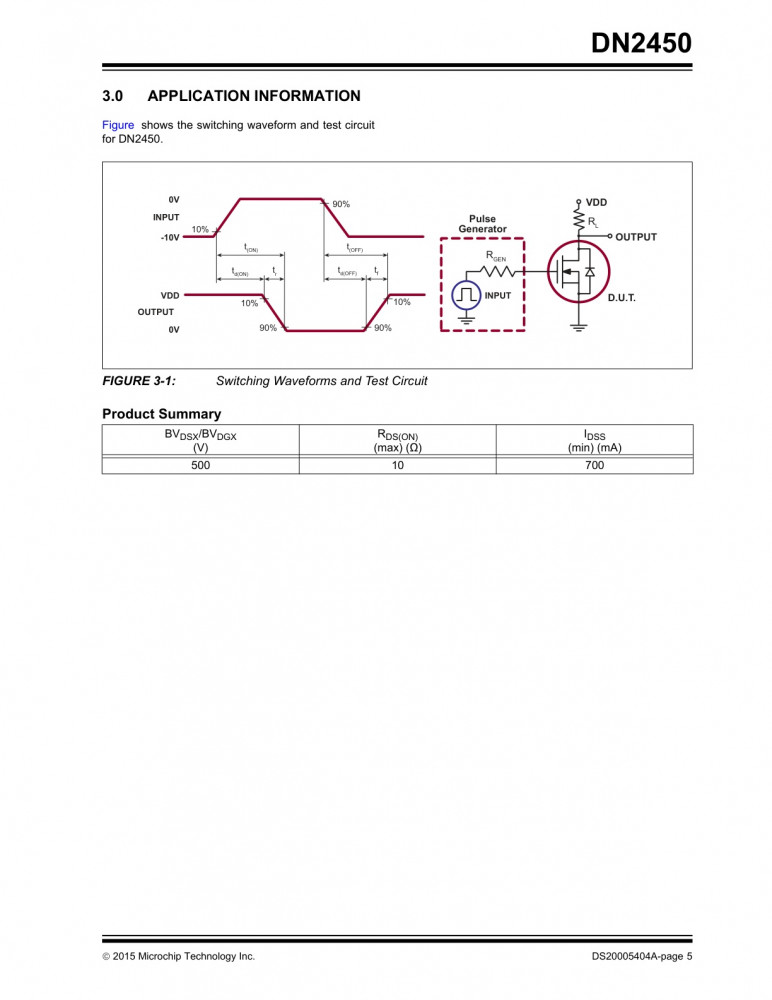 DN2450 datasheet page 5