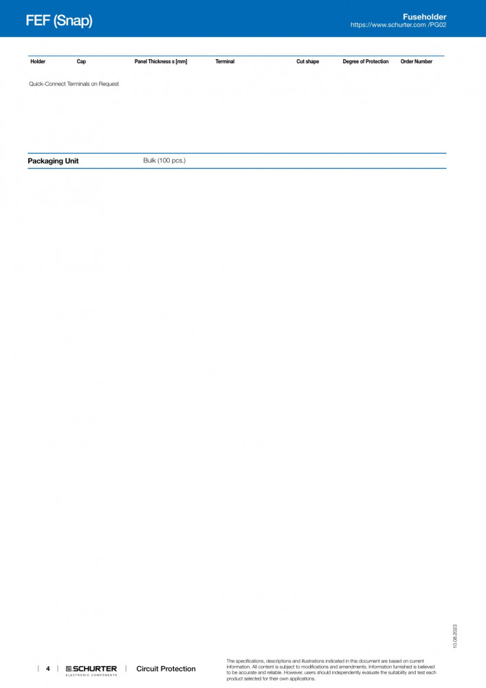 SCHURTER 0031.1165 technical document page 4
