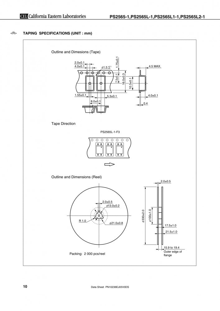 PS2565L-1-V-A datasheet page 10