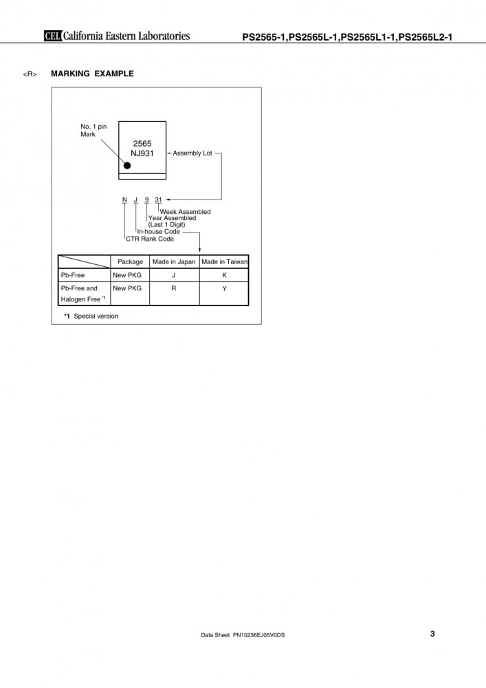 PS2565L-1-V-A datasheet page 3