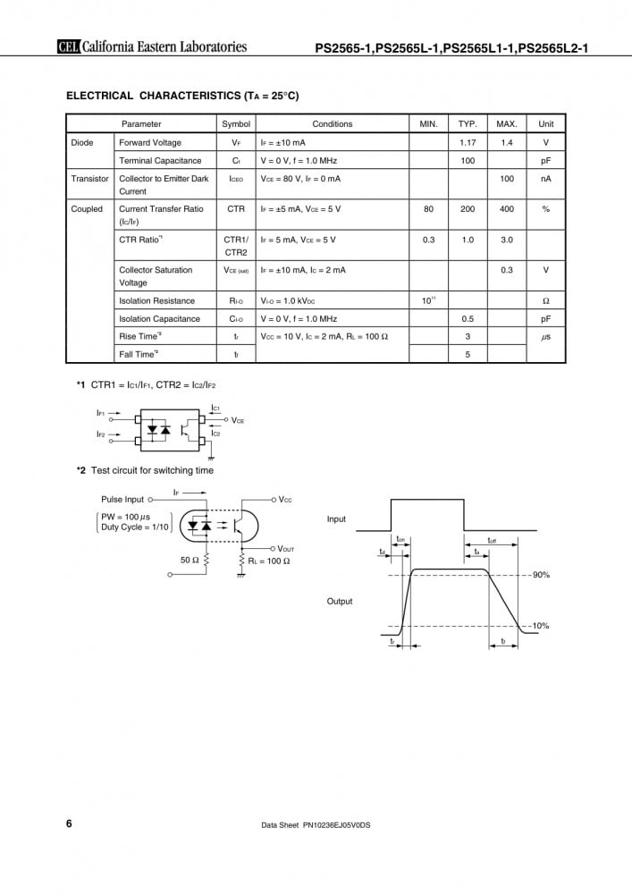 PS2565L-1-V-A datasheet page 6