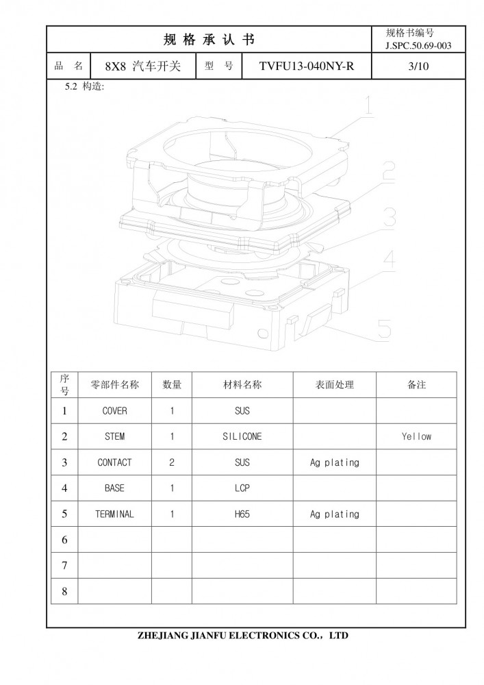 TVFU13-040NY-R specification page 4