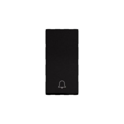 Arteor Advance - 1 module 1 way 10A bell push matt black - 250V AC electromechanical push button - Screw terminals, IP20 for sale