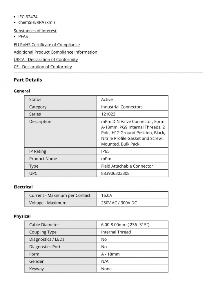 MOLEX C81 packaging specification page image 2