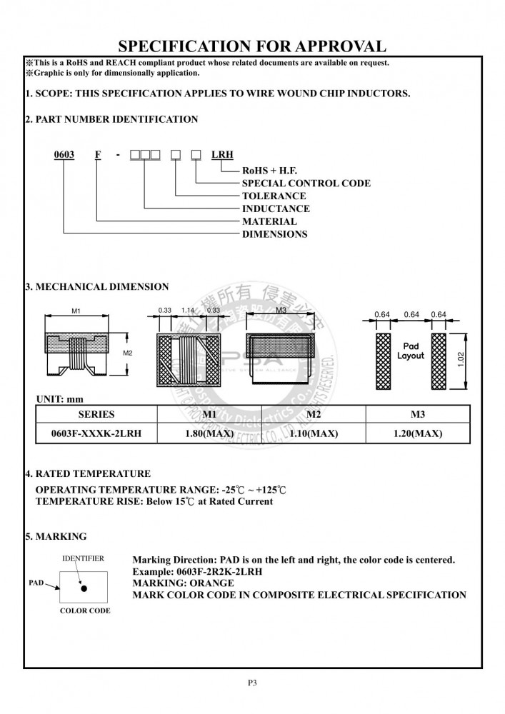 PSA 0603F-4R7K-2LRH specification page 4