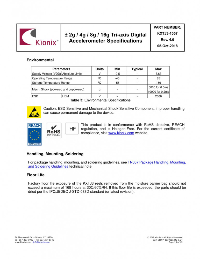 KXTJ3-1057-01 technical document page 10