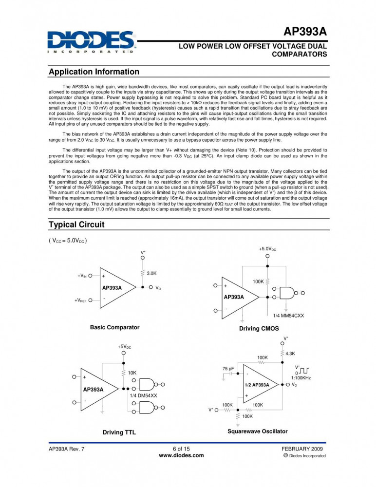 AP393ASG-13 datasheet page 6