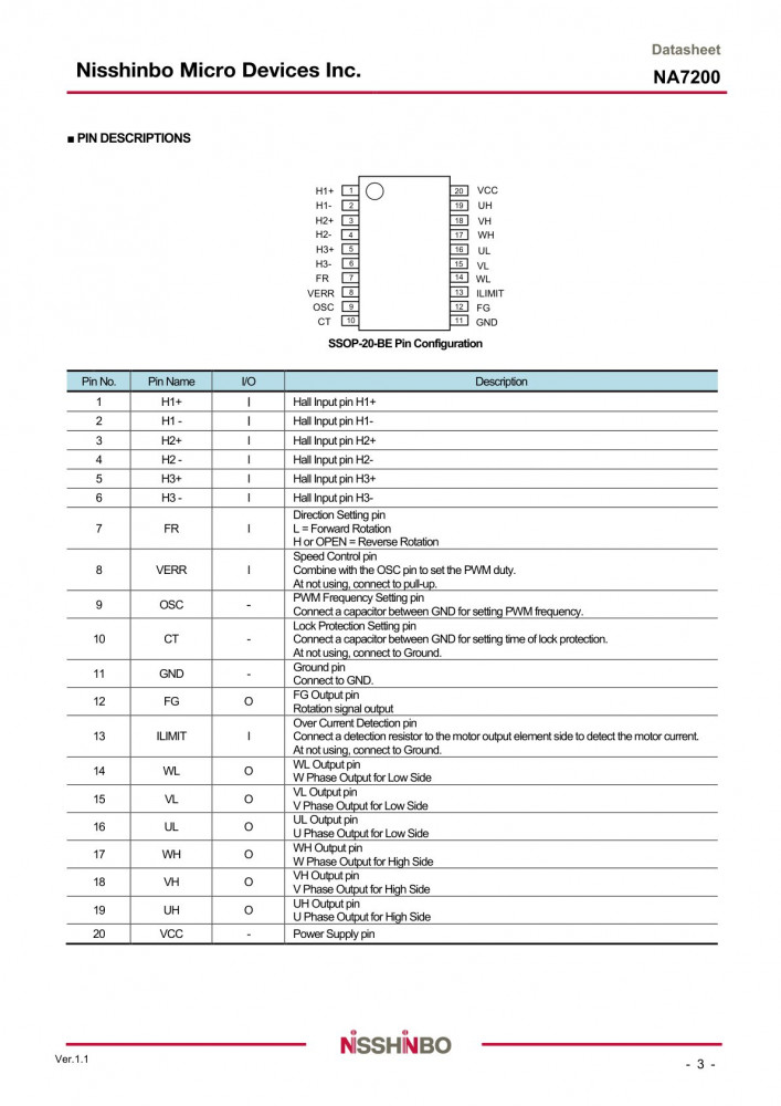 NA7200 technical document page 3