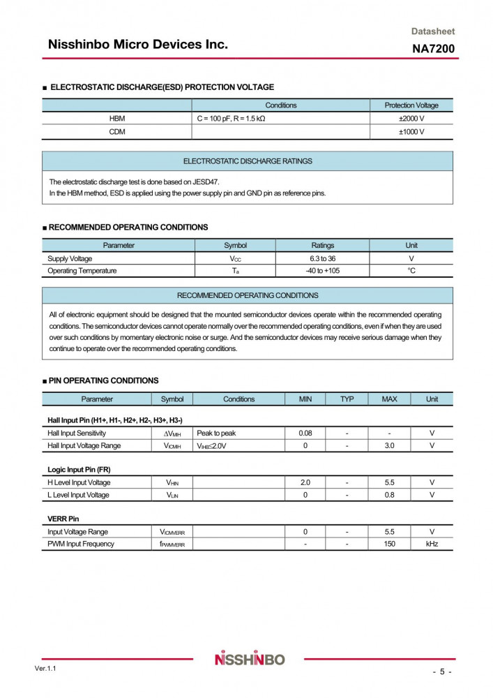 NA7200 technical document page 5