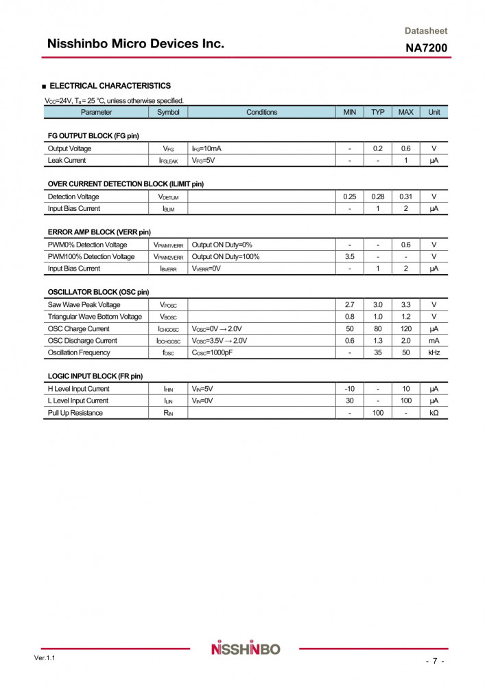 NA7200 technical document page 7