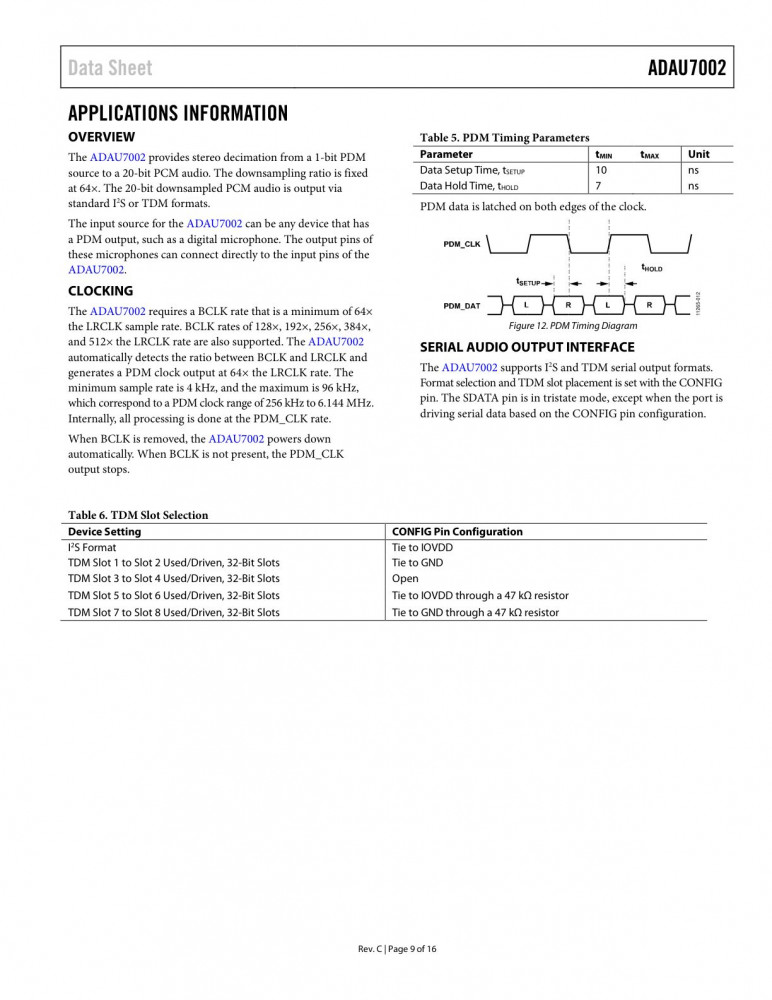 ADAU7002 datasheet page 9