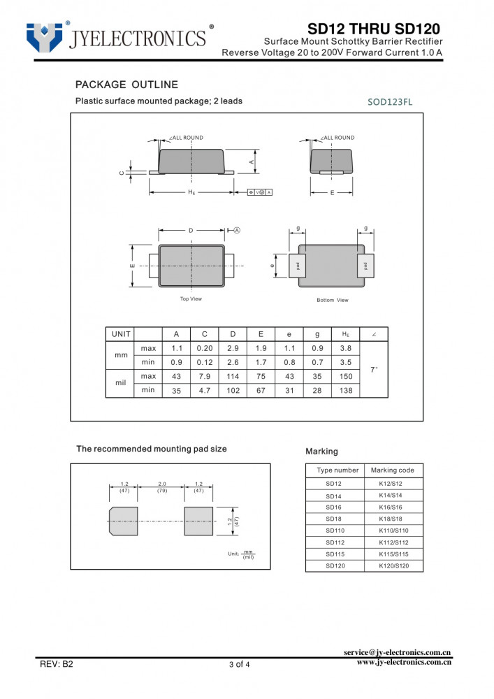 SD16X datasheet page 3