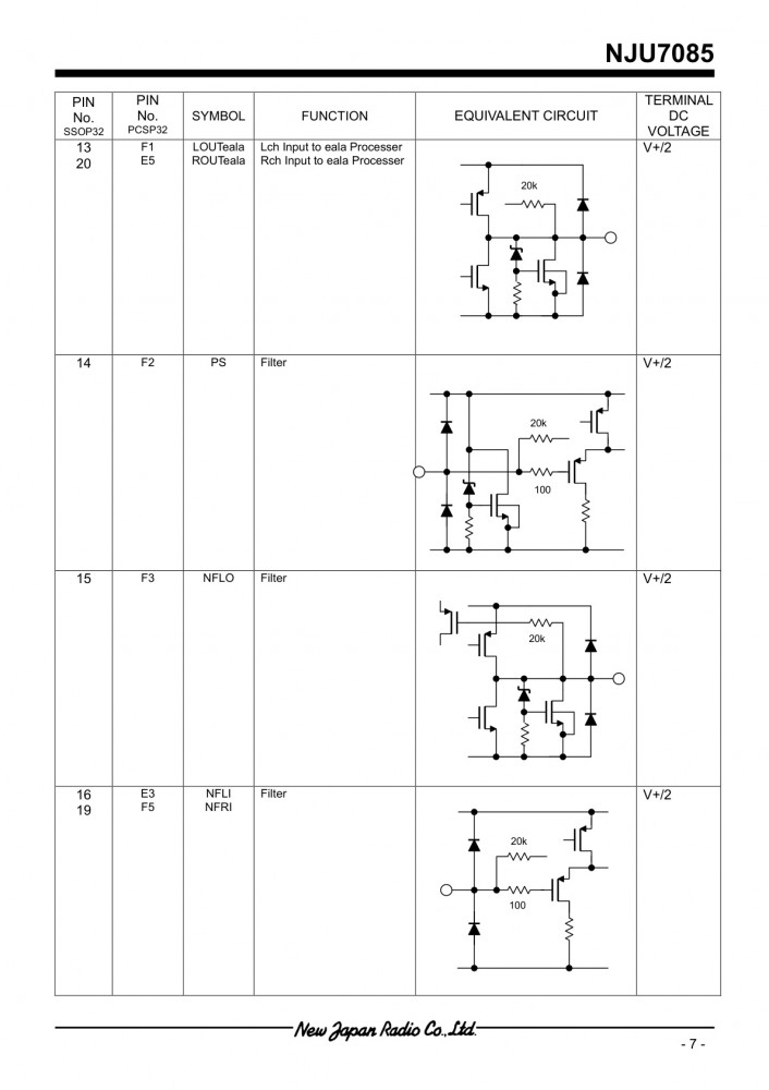 NJU7085 technical document page 7
