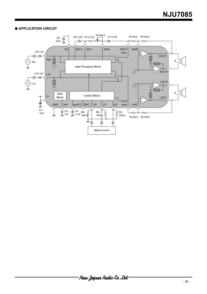 NJU7085 technical document page 9
