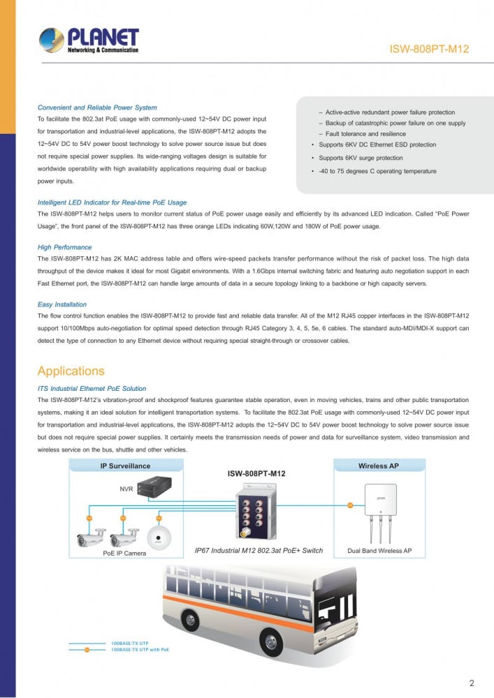 PT-ISW-804PT-M12 technical document page 2