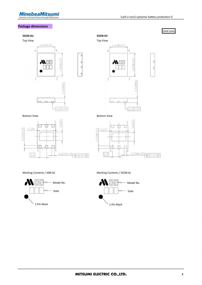 MM3860 series datasheet page 4