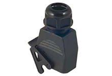 Heavy-Duty Standard (STD) Single Lever Coupler, Polyamide, with 1 Lever,  Top Entry, with Cable Gland, Size «32x13», Pg16 Thread, Black for sale