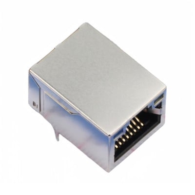 Hanbo Electronic HB-H05A0120DAW-R Modular Ethernet Connector Jack with Magnetics for sale