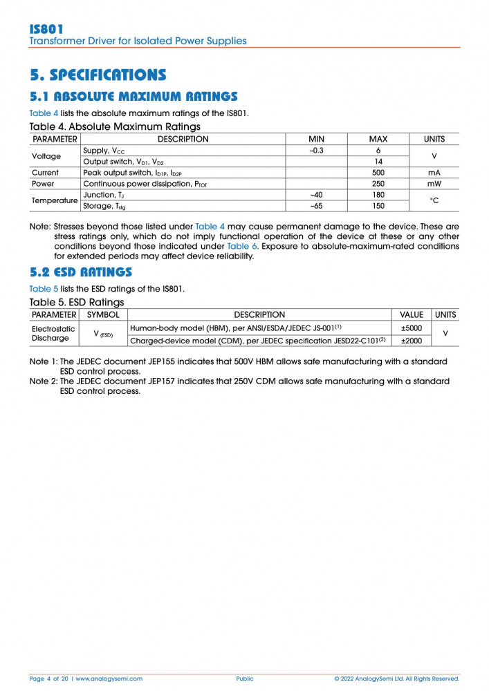 IS801BSOT235 datasheet page 4