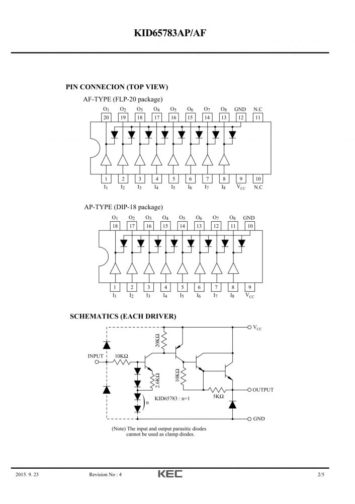 KID65783AF-EL/P datasheet page 2