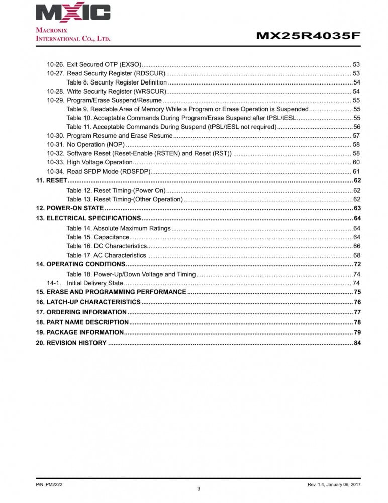 MX25R4035F datasheet page 3